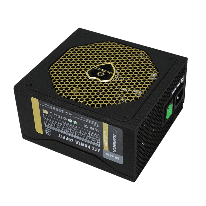 Game Max GM600 Platinum ATX PSU 500w APFC 92 Plus 14CM Fan 6 Sata