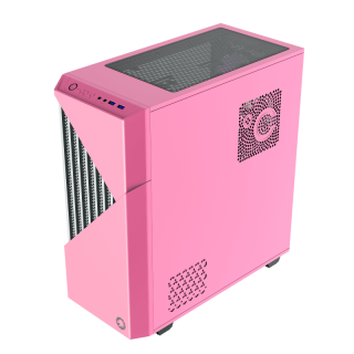 Contac Turbo COC Gaming Case, ARGB, Mid-Tower PC Case Pink