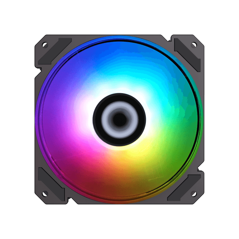 GameMax ARGB Fans, 12mm Case Fan, RGB High Performance PC Fan, 3-Pin RGB