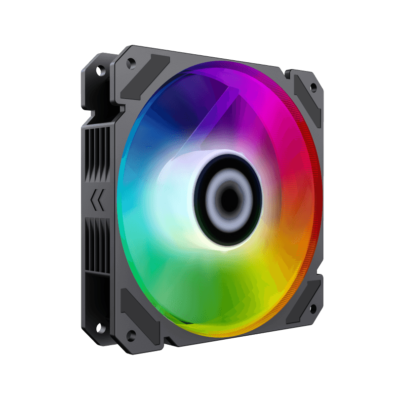 GameMax ARGB Fans, 12mm Case Fan, RGB High Performance PC Fan, 3-Pin RGB