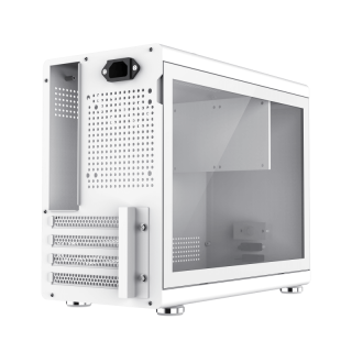 GameMax Spark Mini White Gaming PC Case with ARGB Fans-White PC Case