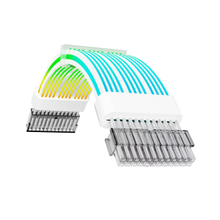 MB 24PIN WH-custom pc cables | pc power supply custom cables