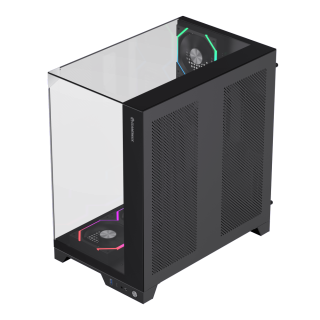 Infinity Pro BK-Tempered Glass PC Case & RGB Lighting Mid-Tower Gaming ...