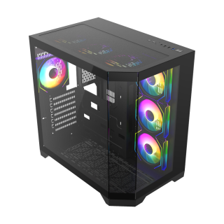 water cooled pc case | HYPE-A Black full atx pc case