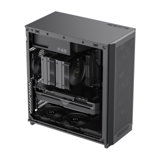 F46 Dark-Micro ATX Gaming Case,Mechanic Computer Cases