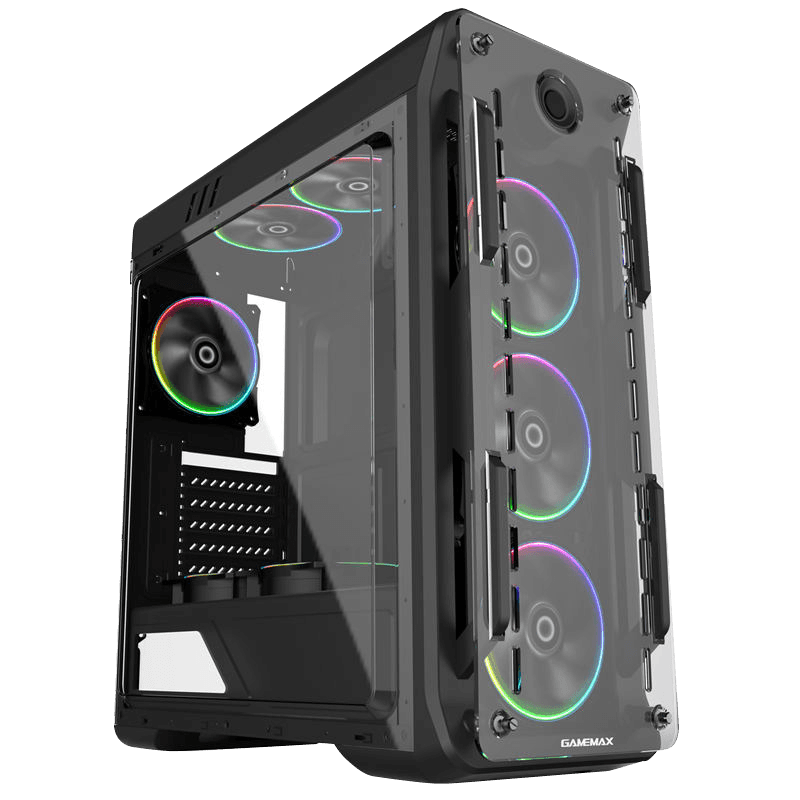 black pc case | gaming computer chassis