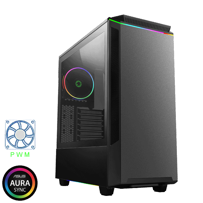 black pc case | gaming computer chassis