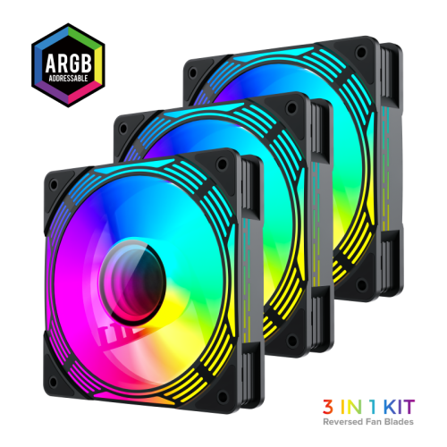 120mm & 140mm rgb cool case fans