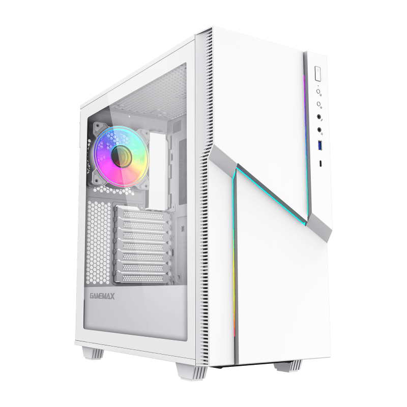 white pc case | white computer case | best gamemax gaming pc case