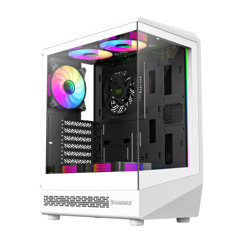 white pc case | white computer case | best gamemax gaming pc case