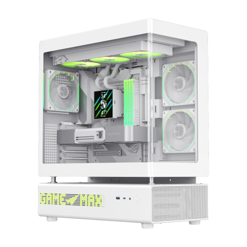 white pc case | white computer case | best gamemax gaming pc case