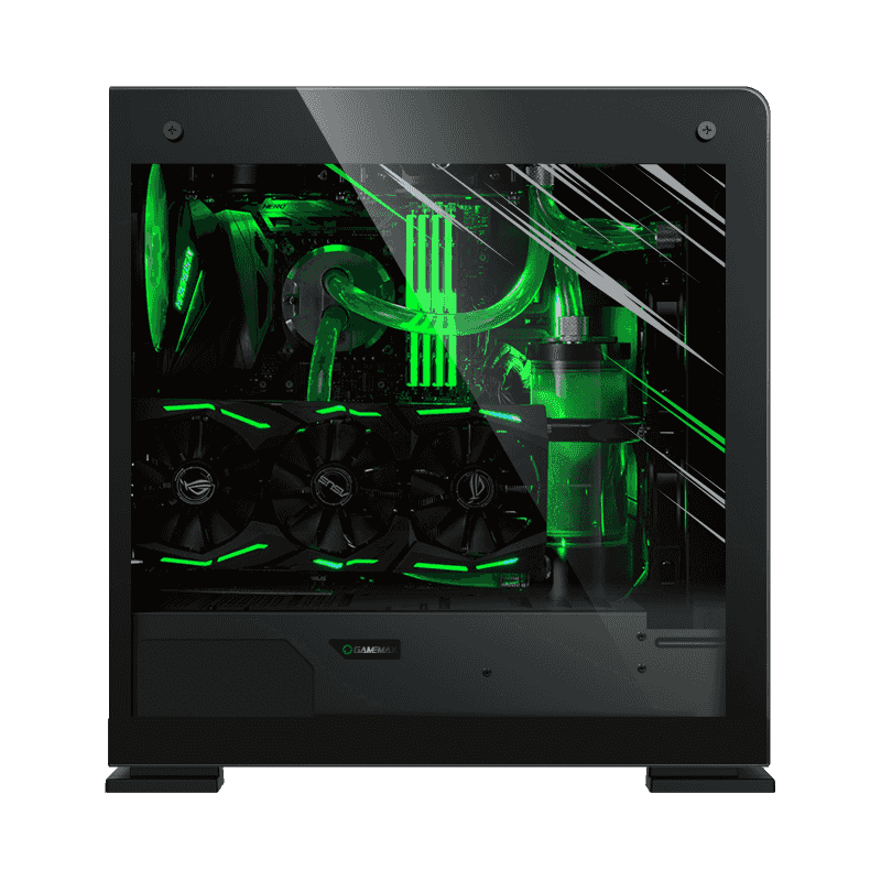 GameMax Vega Pro Grey Full Tower Gaming Case,with tempered side glass ...