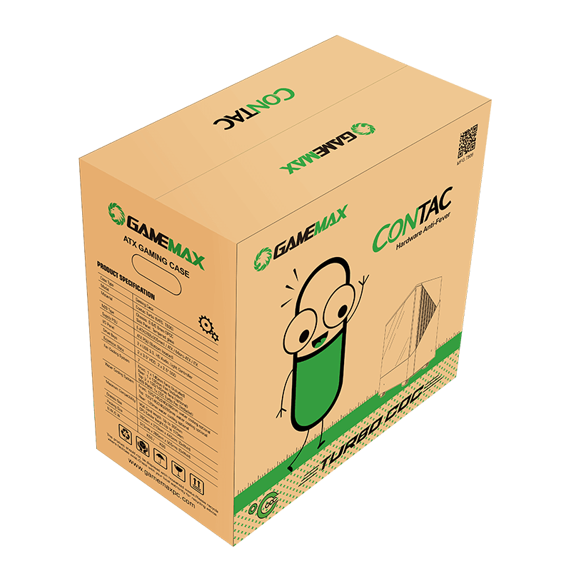 Contac Turbo COC Gaming Case, ARGB, Mid-Tower PC Case Pink