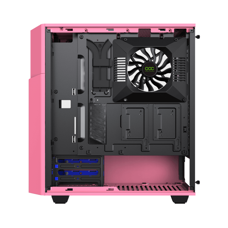 Contac Turbo COC Gaming Case, ARGB, Mid-Tower PC Case Pink