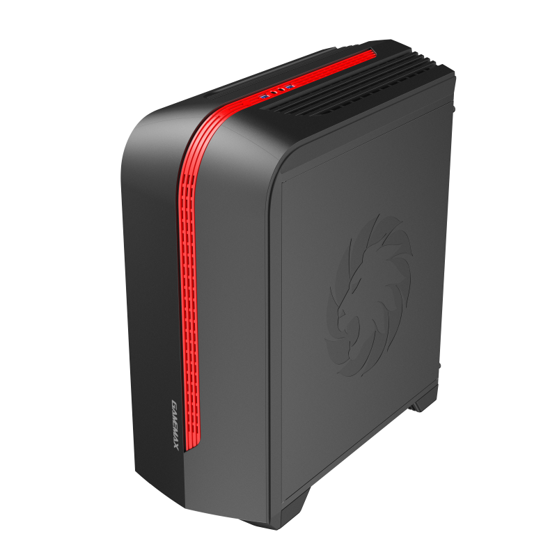 Centauri Black Red Gaming Case MATX Chassis