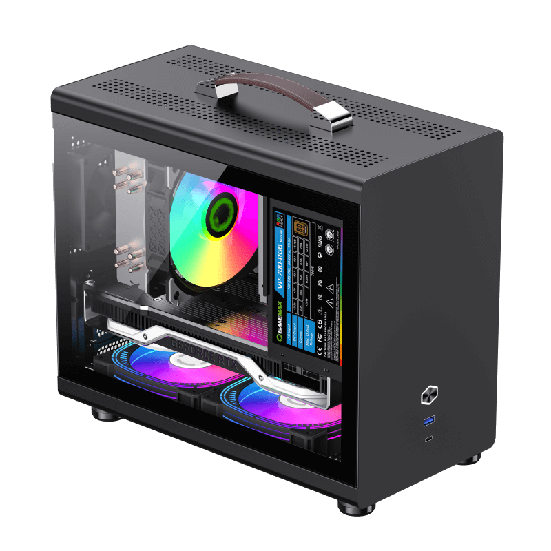 Spark Mini BK-Micro ATX Gaming Case,Mechanic Computer Cases