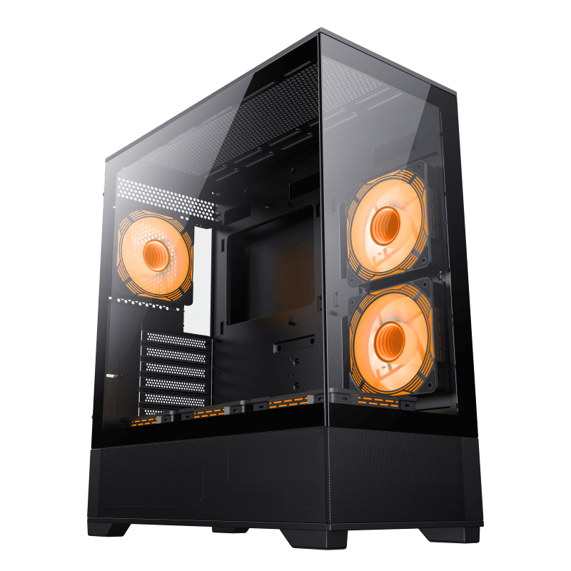 Vista Mid-tower PC ATX CASE | transparent gaming case