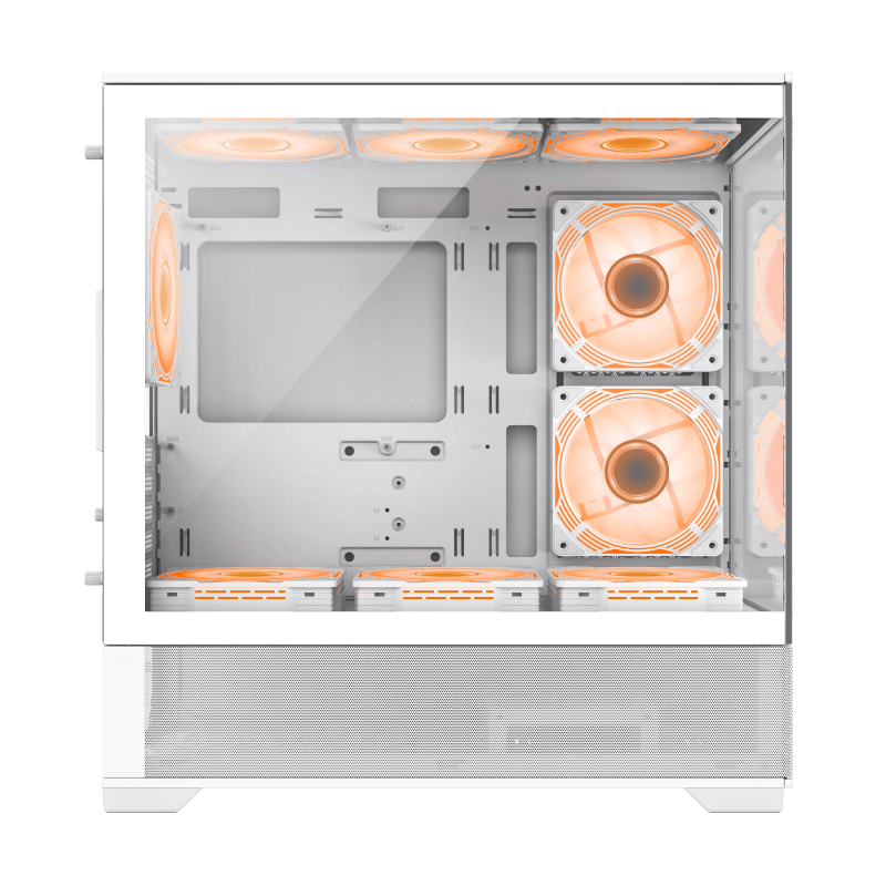 Gamemax Vista White Micro ATX Transparent Gaming PC Cases