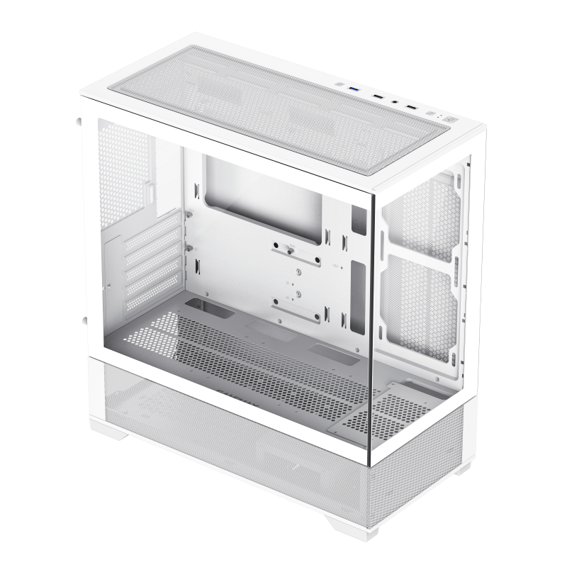 Gamemax Vista White Micro ATX Transparent Gaming PC Cases