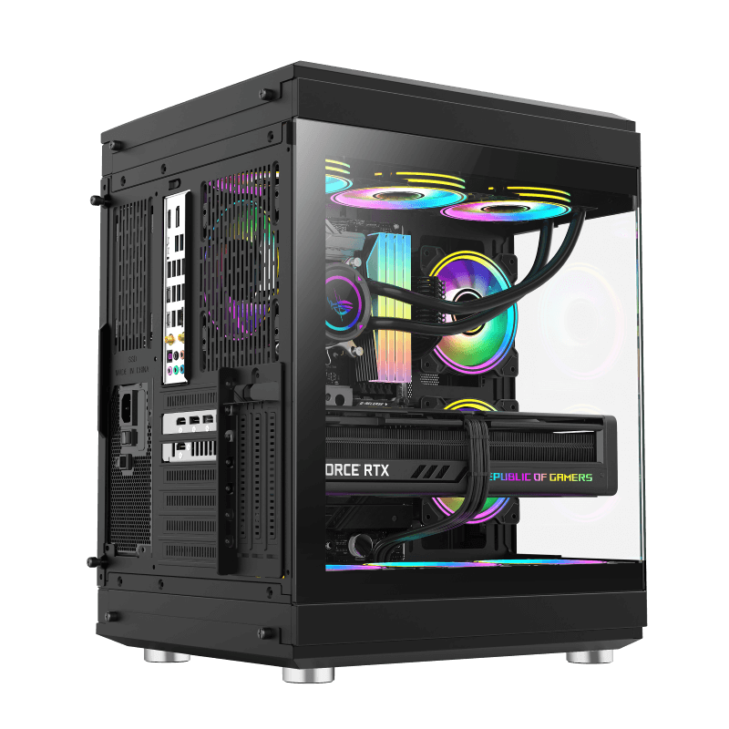 HYPE BK-Tempered Glass PC Case | GAMEMAX