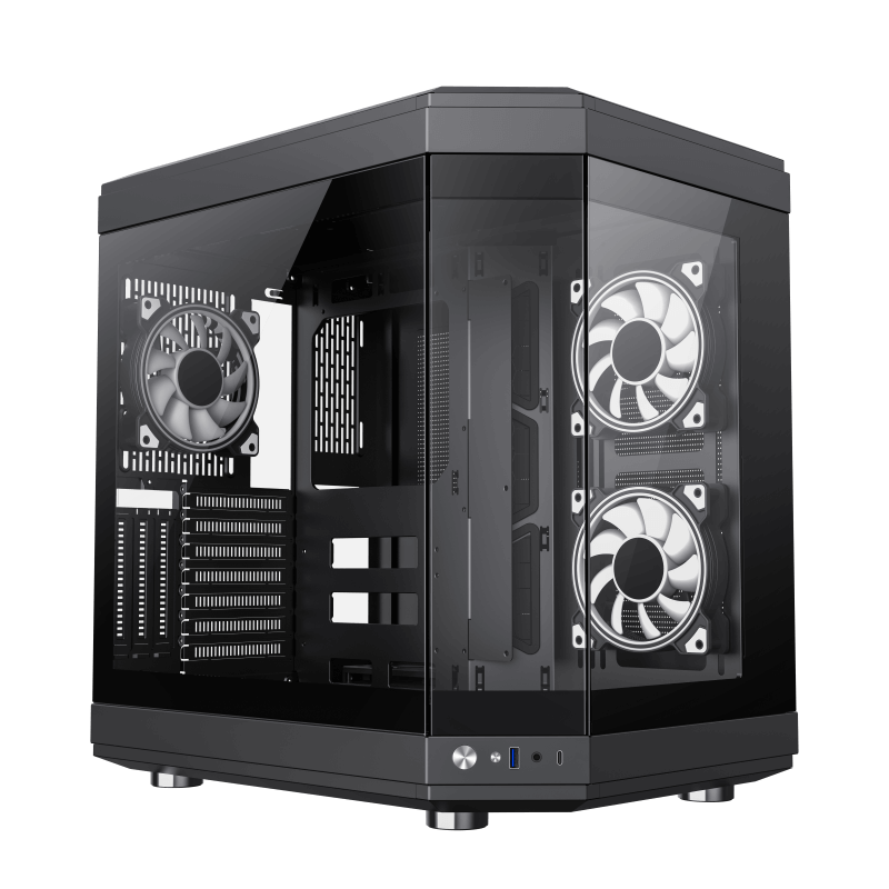HYPE BK-Tempered Glass PC Case | GAMEMAX