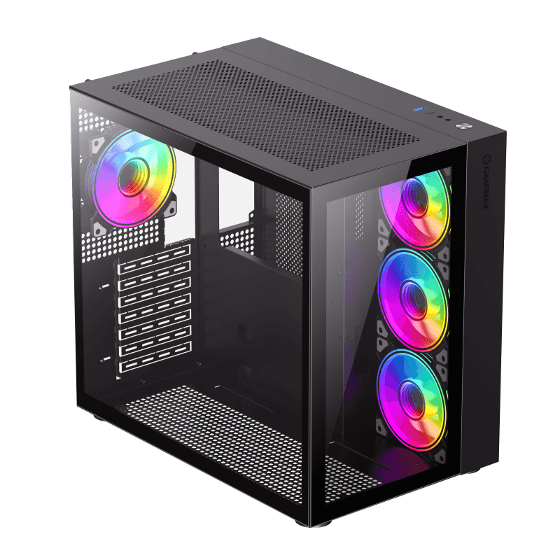 Infinity BK-Premium Tempered Glass & RGB Lighting Mid-Tower Gaming ...