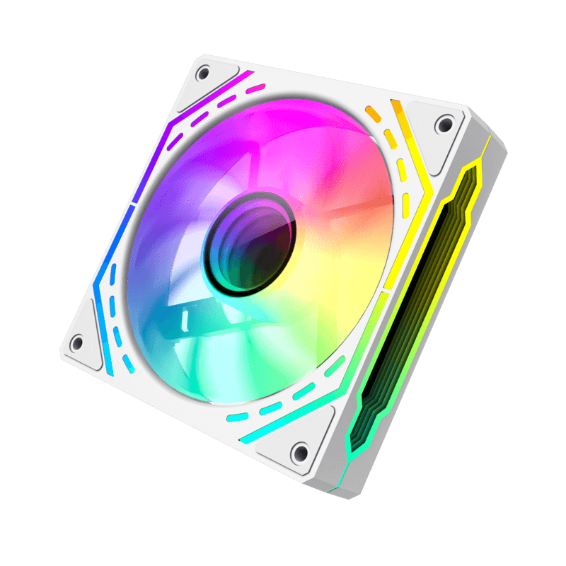 GAMEMAX FN12A-S2I-RW Reverse 120mm White ARGB PC case fan Powers Air ...