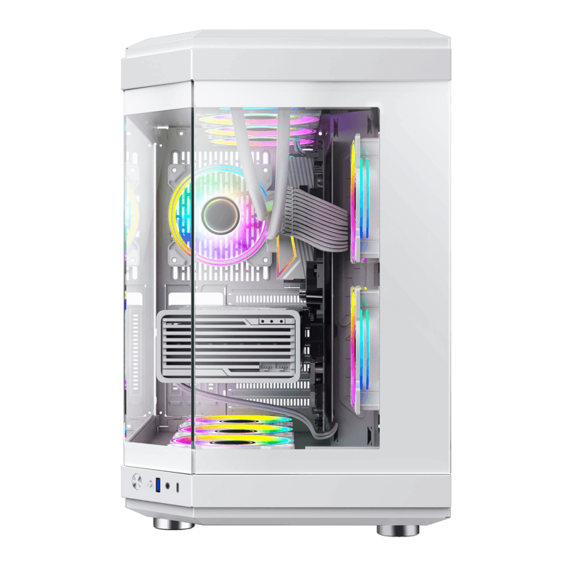 water cooled pc case | HYPE-Mid-Tower ATX PC Case | White PC Case