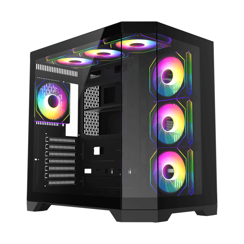 water cooled pc case | HYPE-A Black full atx pc case