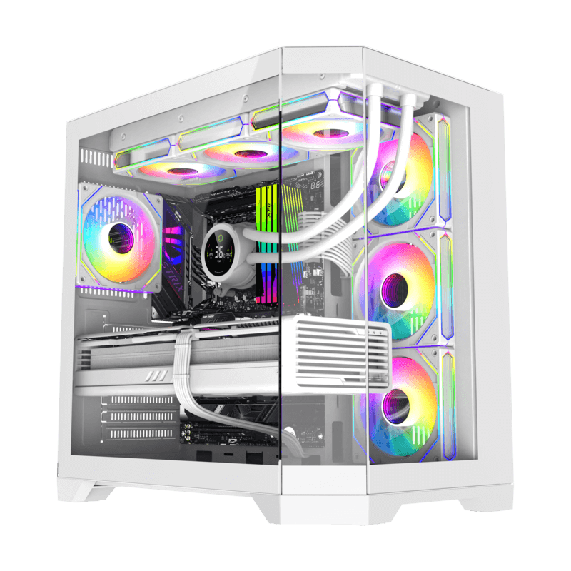 water cooled pc case | HYPE-A White best full tower pc case