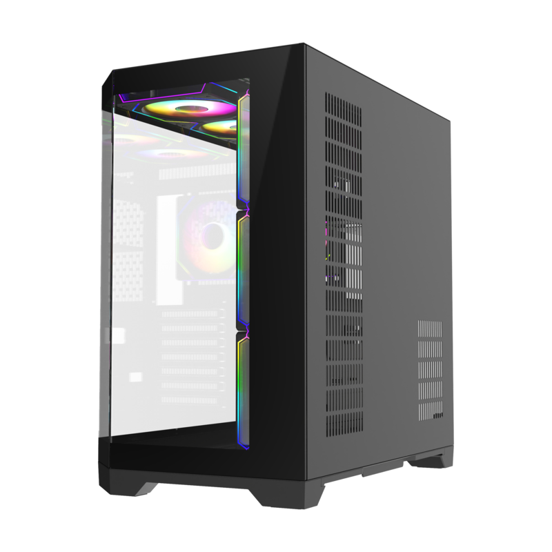 water cooled pc case | HYPE-A Black full atx pc case