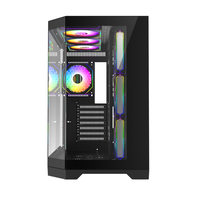 water cooled pc case | HYPE-A Black full atx pc case