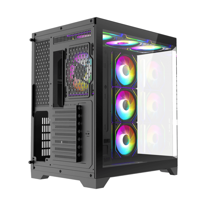 water cooled pc case | HYPE-A Black full atx pc case