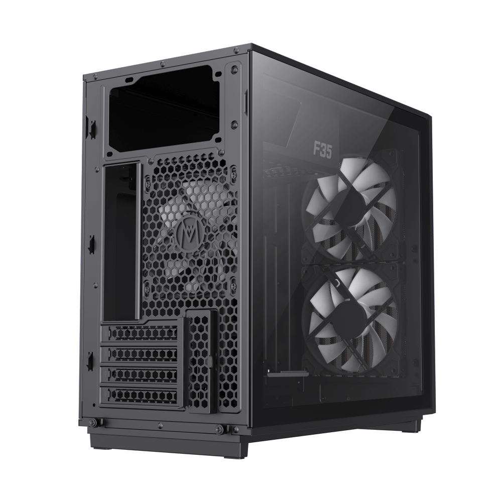 GameMax F35 micro atx pc case with fans-MATX Gaming Case
