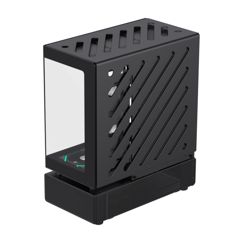 Gamemax N80 BK Gaming PC Case-270° FULL VIEW TEMPERED GLASS DESIGN