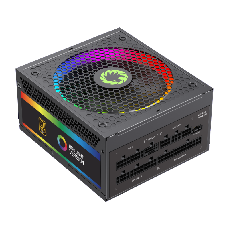 PC Power Supply 1050w Fully Modular 80+ Gold Certified with RGB Light ...