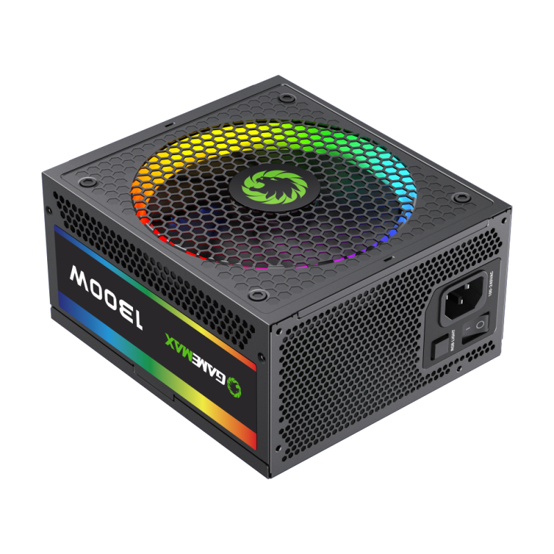 GameMax RGB 1300w PC power supply, 80 Platinum Certified,modular power ...