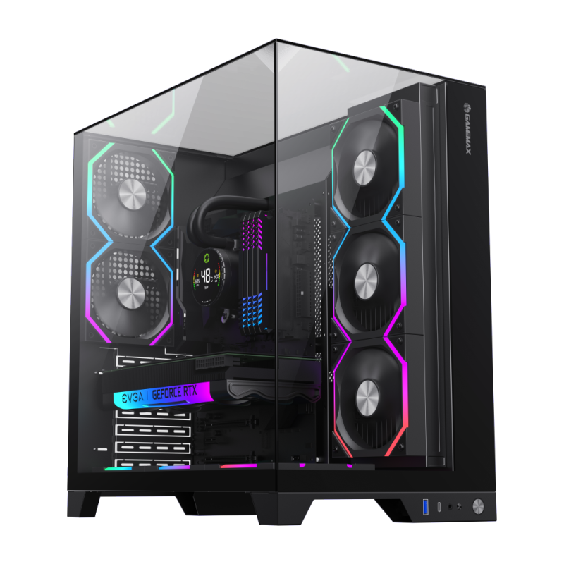 Infinity Pro BK-Tempered Glass PC Case | GAMEMAX