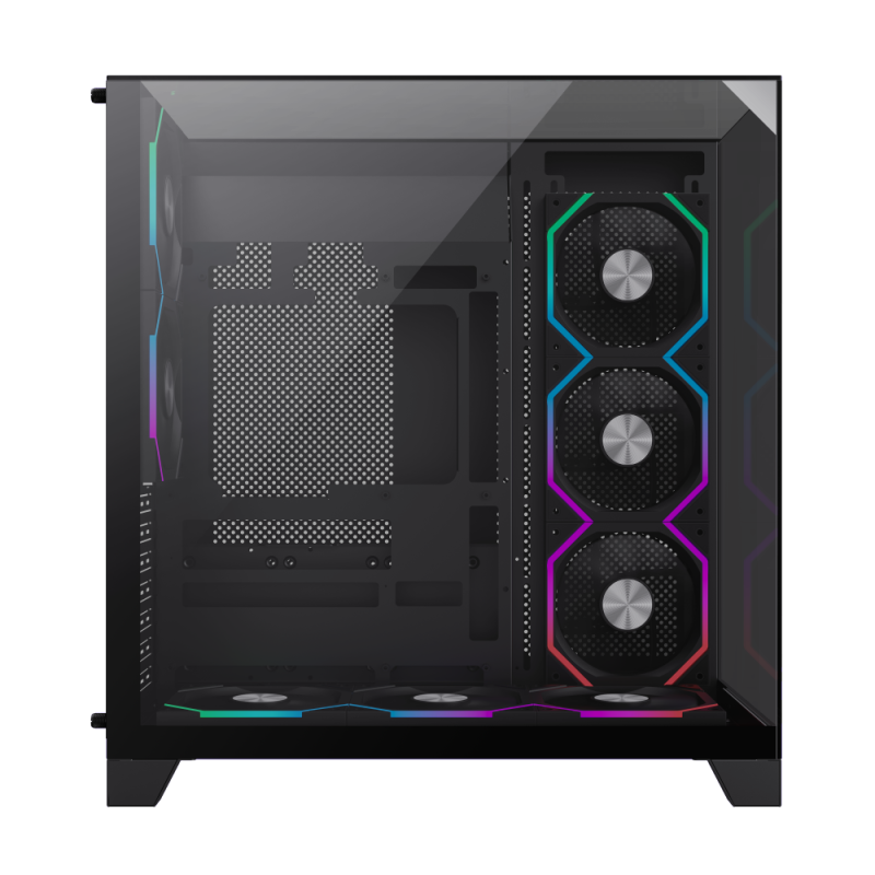 Infinity Pro BK-Tempered Glass PC Case & RGB Lighting Mid-Tower Gaming ...