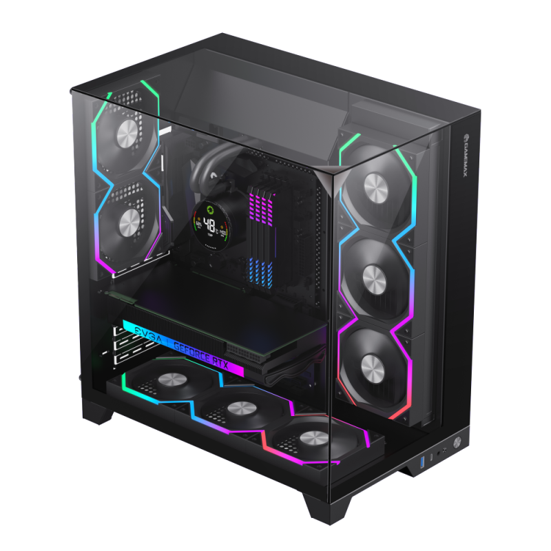 Infinity Pro BK-Tempered Glass PC Case | GAMEMAX
