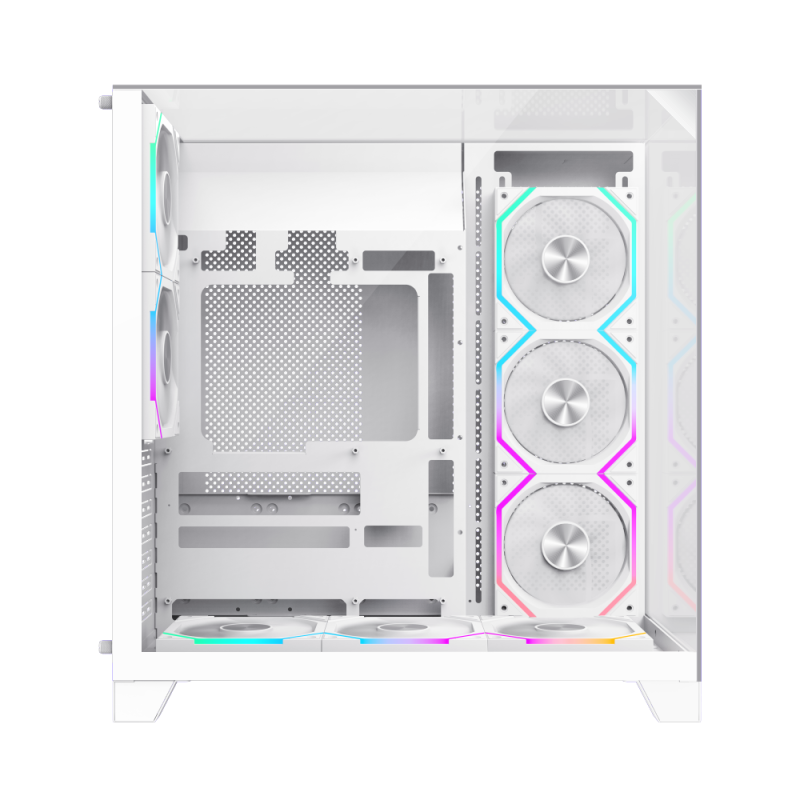 Infinity Pro WH-Tempered Glass PC Case & RGB Lighting Mid-Tower Gaming ...