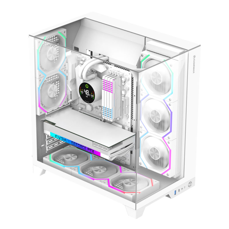 Infinity Pro WH-Tempered Glass PC Case | GAMEMAX