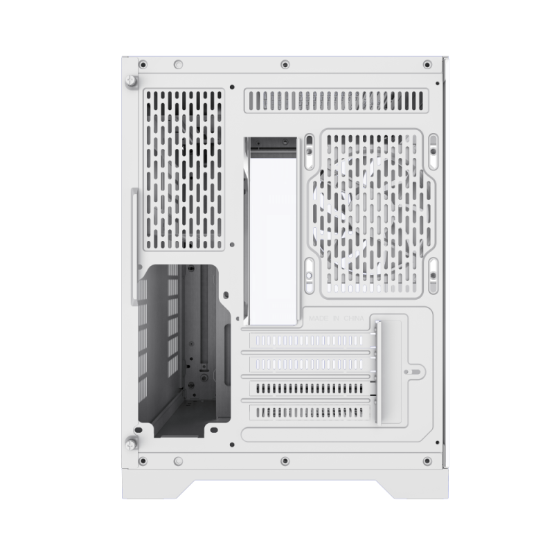 HYPE-M White Micro ATX PC case Mid Tower Gaming Case with ARGB Fans ...