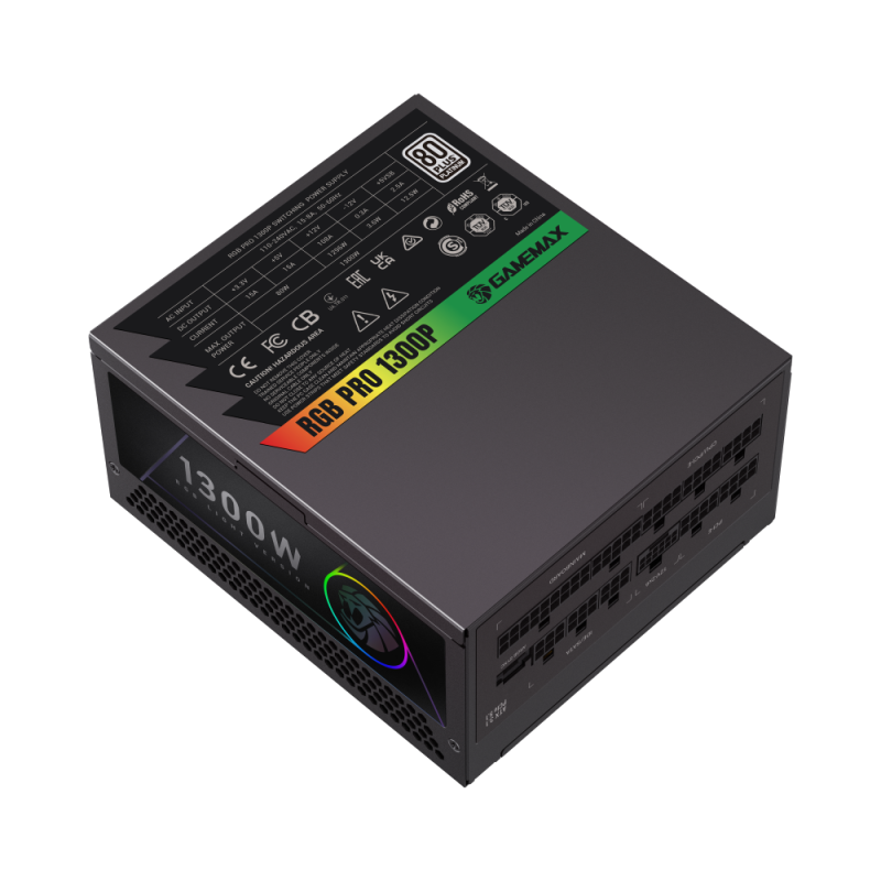 RGB PRO 1300P-Gaming RGB Power Supply - 80 Plus Gold, Fully Modular 5 ...