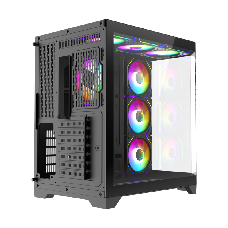 water cooled pc case | HYPE-A Black full atx pc case