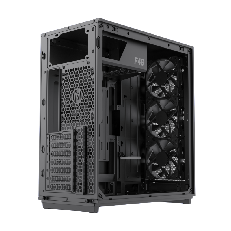 F46 Dark-Micro ATX Gaming Case,Mechanic Computer Cases