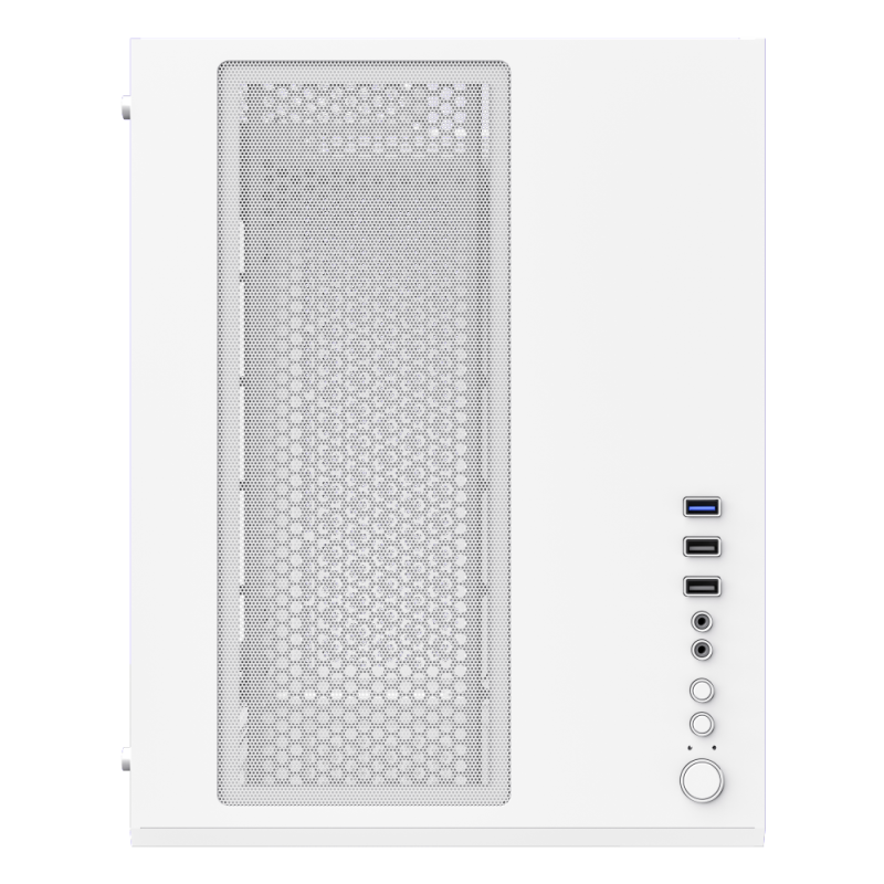 GameMax Infinity mini PC Case with ARGB Fans-White PC Case