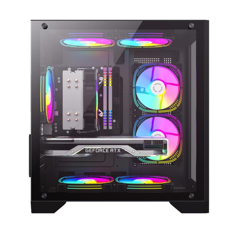 Infinity Mini micro atx gaming pc case with cooling argb fans | Best ...