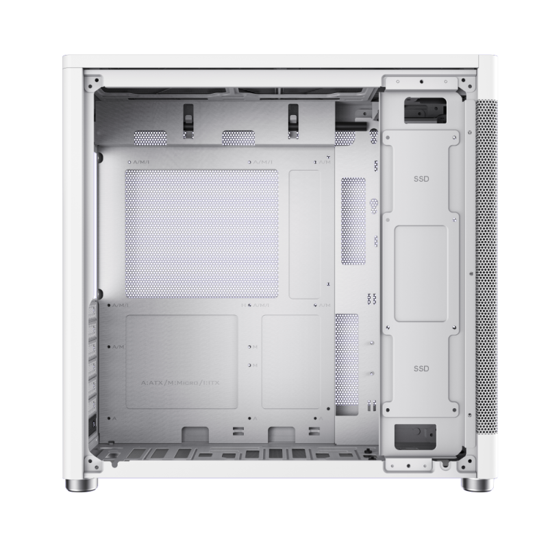 GameMax MeshBox PRO ATX Chassis Mid Tower ATX Gaming PC Case with ARGB ...