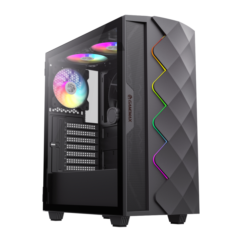 GameMax Diamond CP Mid-Tower Gaming Case with COC Cooling